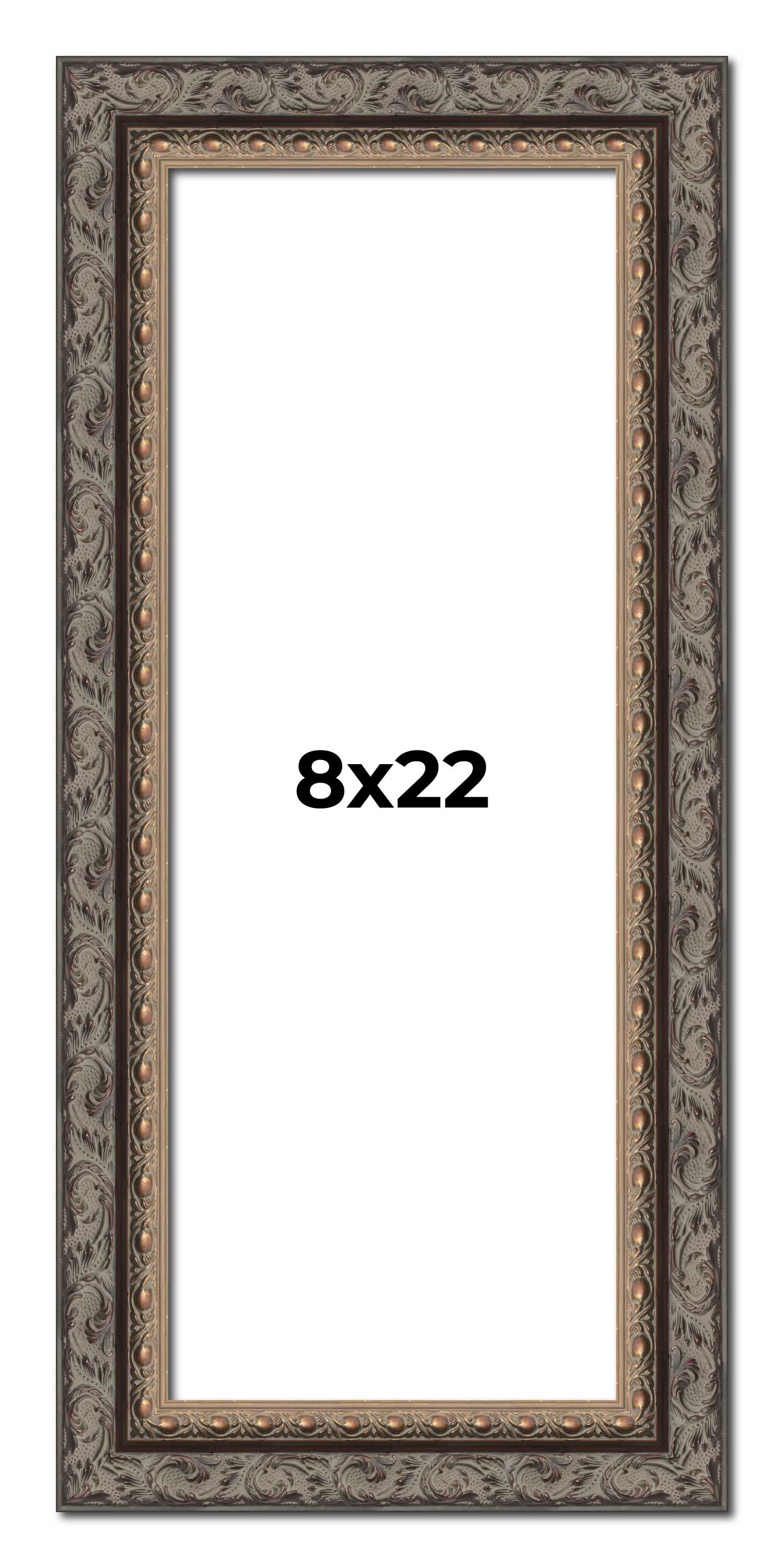 8x22 Frame Black Real Wood Picture Frame Width 2 inches | Interior ...