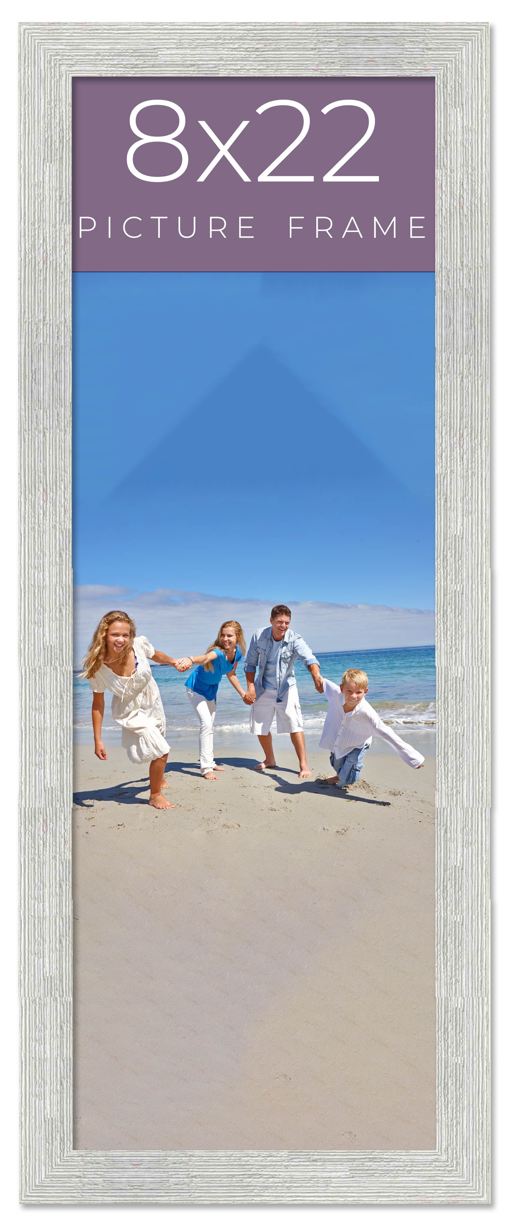 8x22 Frame White Real Wood Picture Frame Width 1.5 inches | Interior ...