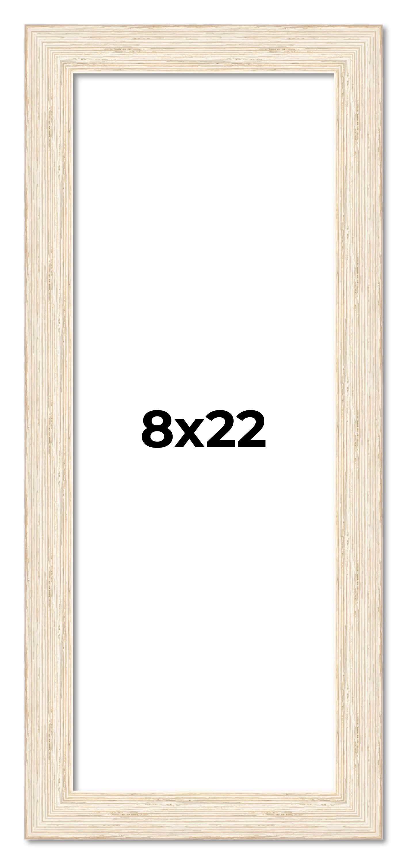 8x22 Frame White Real Wood Picture Frame Width 1.5 inches | Interior ...