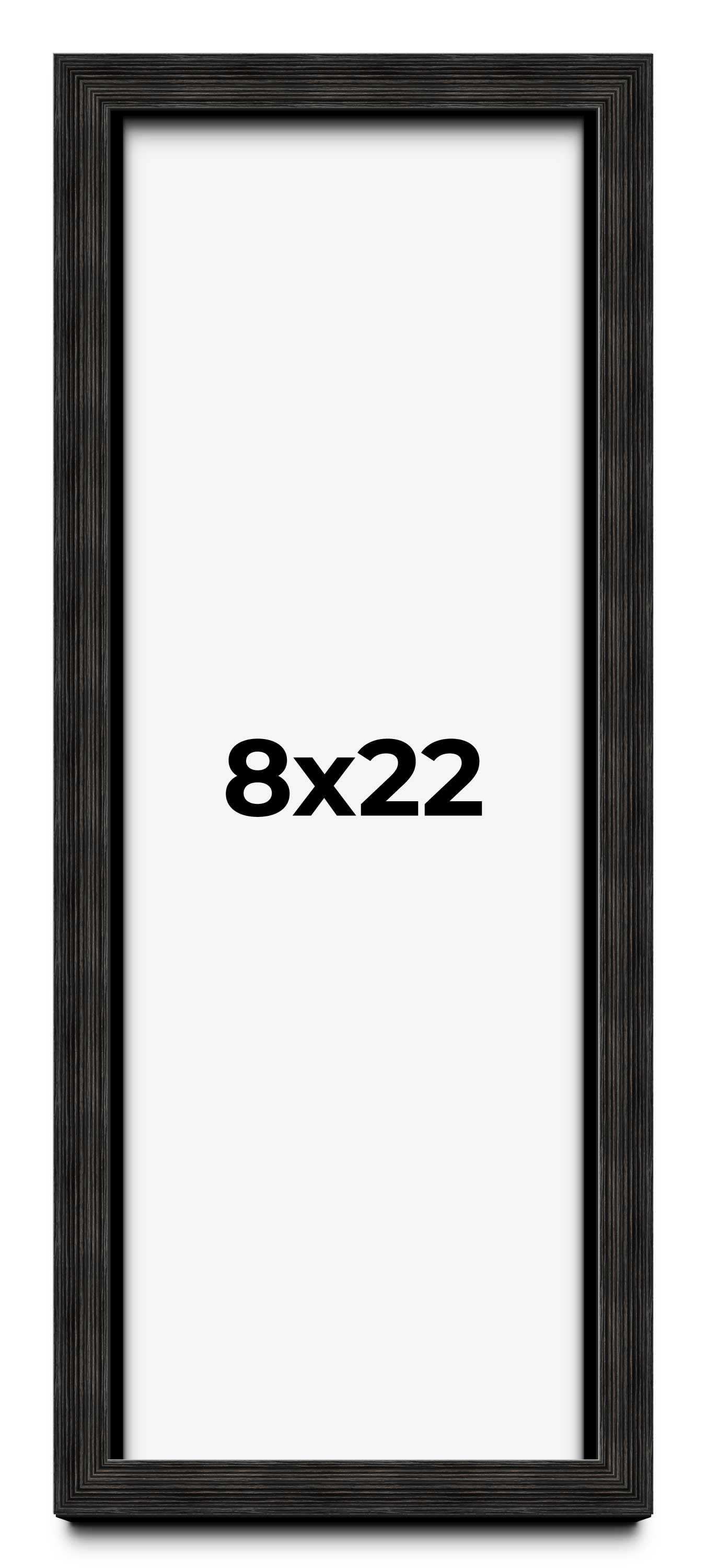 8x22 Shadow Box Black Rustic Barnwood Display Frame | 1.125 Inch Deep ...