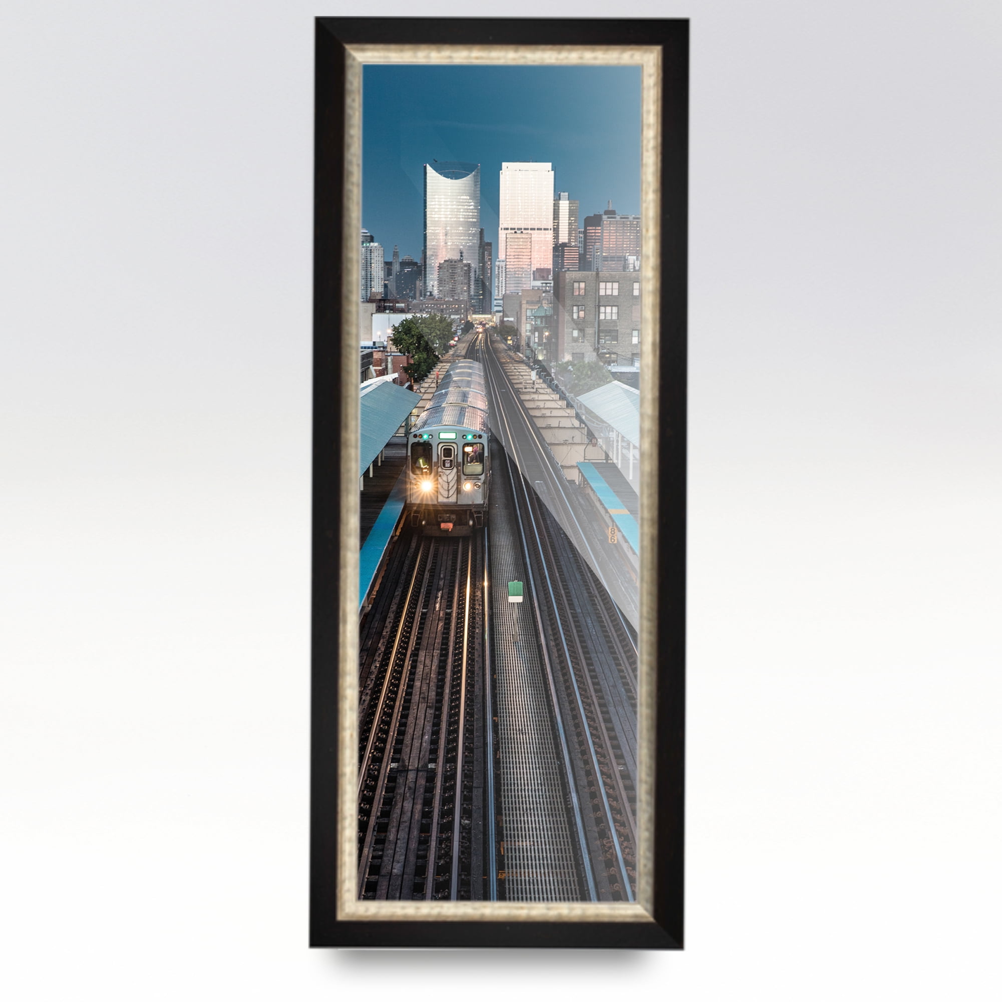 8x24 Frame Black Real Wood Picture Frame Width 2.25 inches | Interior ...
