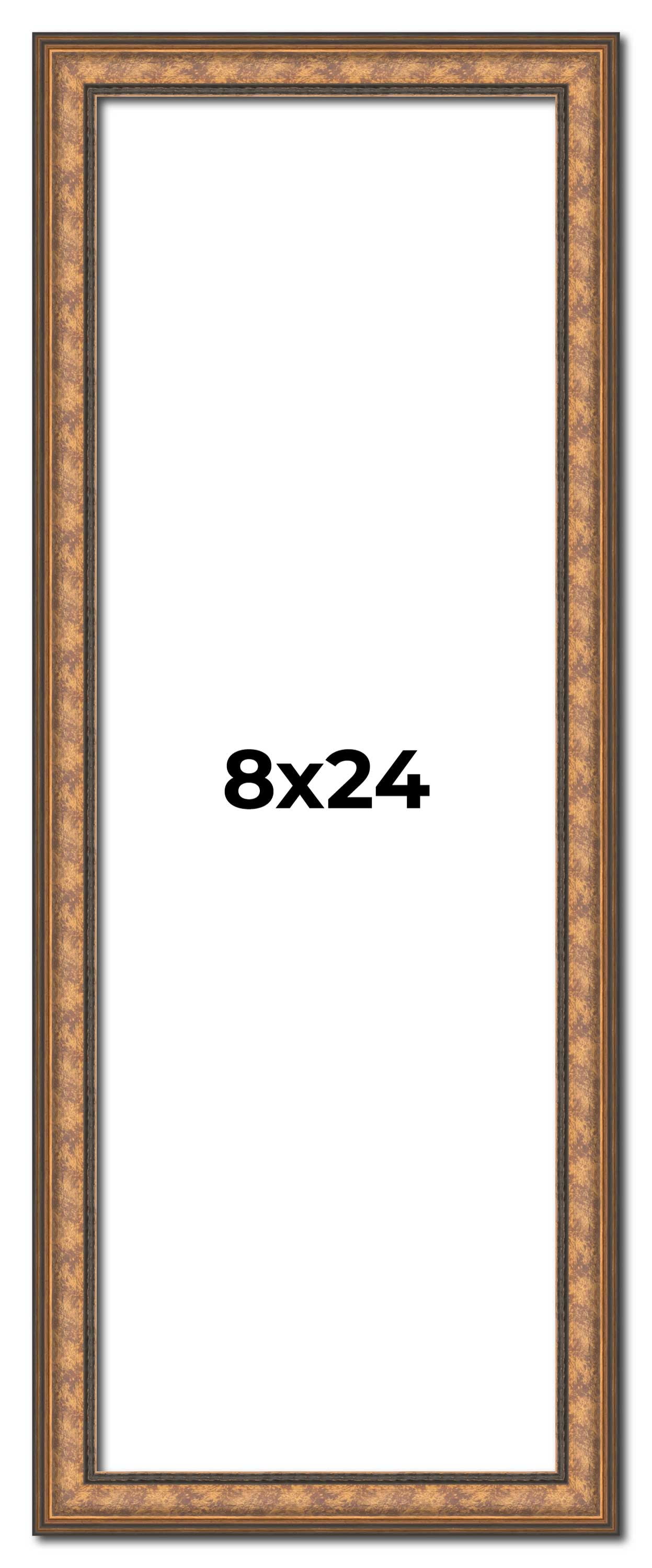 8x24 Frame Gold Real Wood Picture Frame Width 1.25 inches | Interior ...