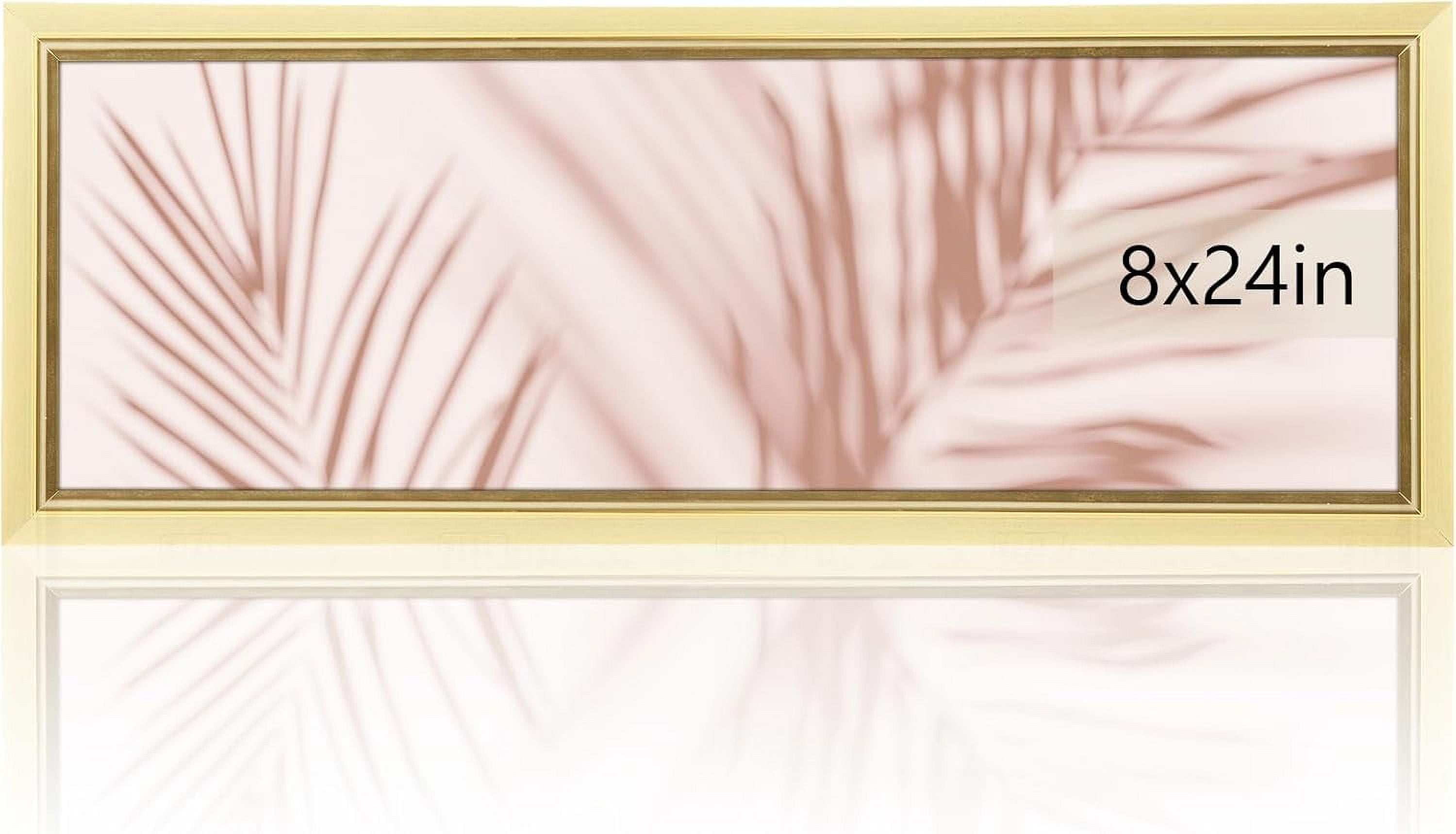 8x24 Picture Frame, Gold Poster Frame, Home Decor Natural Gallery ...