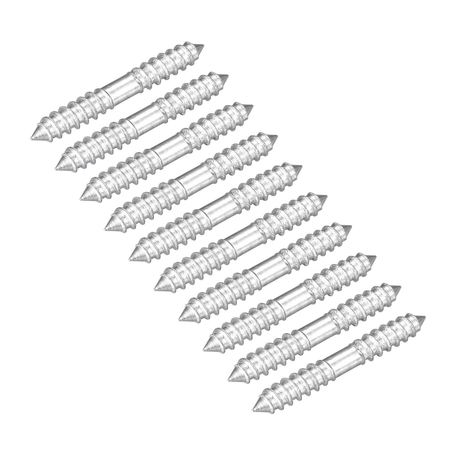 8x25mm Hanger Bolts, 12 Pack Double Ended Self-Tapping Thread Dowel ...