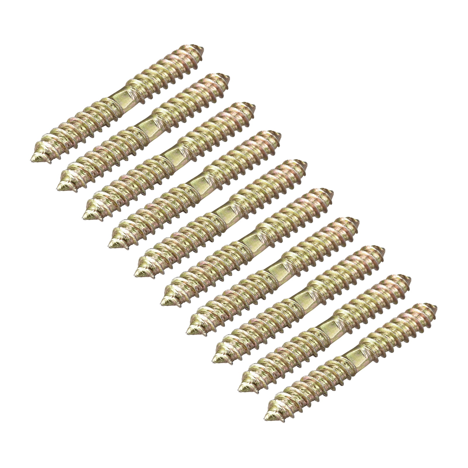 8x27mm Hanger Bolts, 48 Pack Double Ended Self-Tapping Thread Dowel ...
