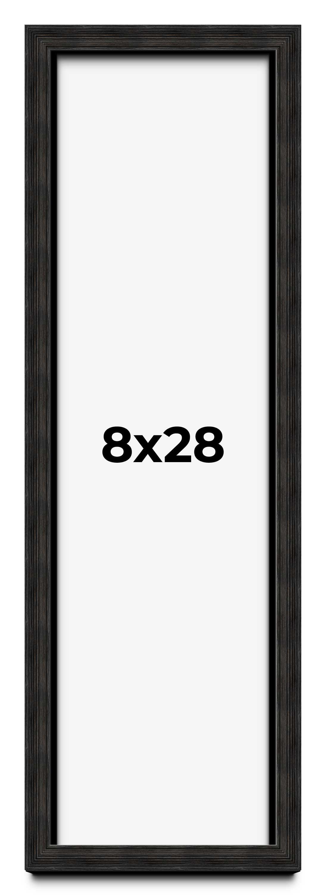 8x28 Shadow Box Black Rustic Barnwood Display Frame | 1.125 Inch Deep ...
