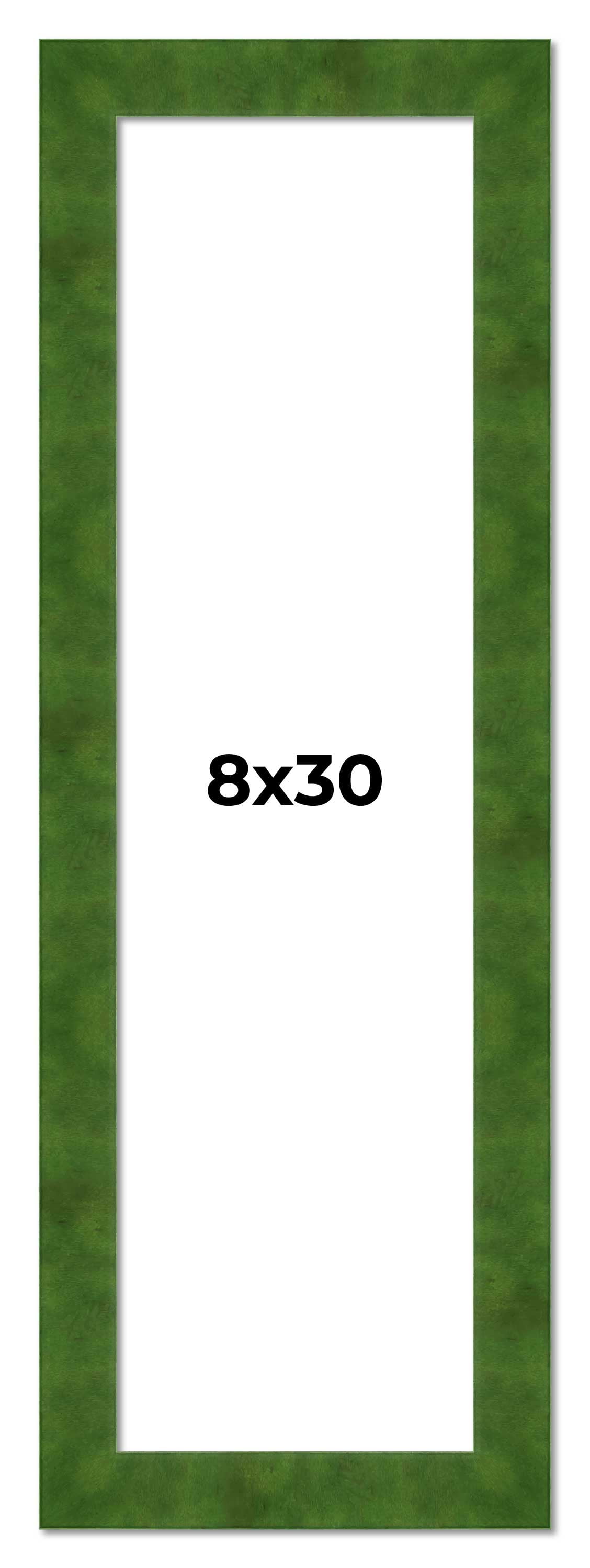 8x30 Frame Green Burl Solid Wood Picture Frame | 1.75 Inches Moulding ...