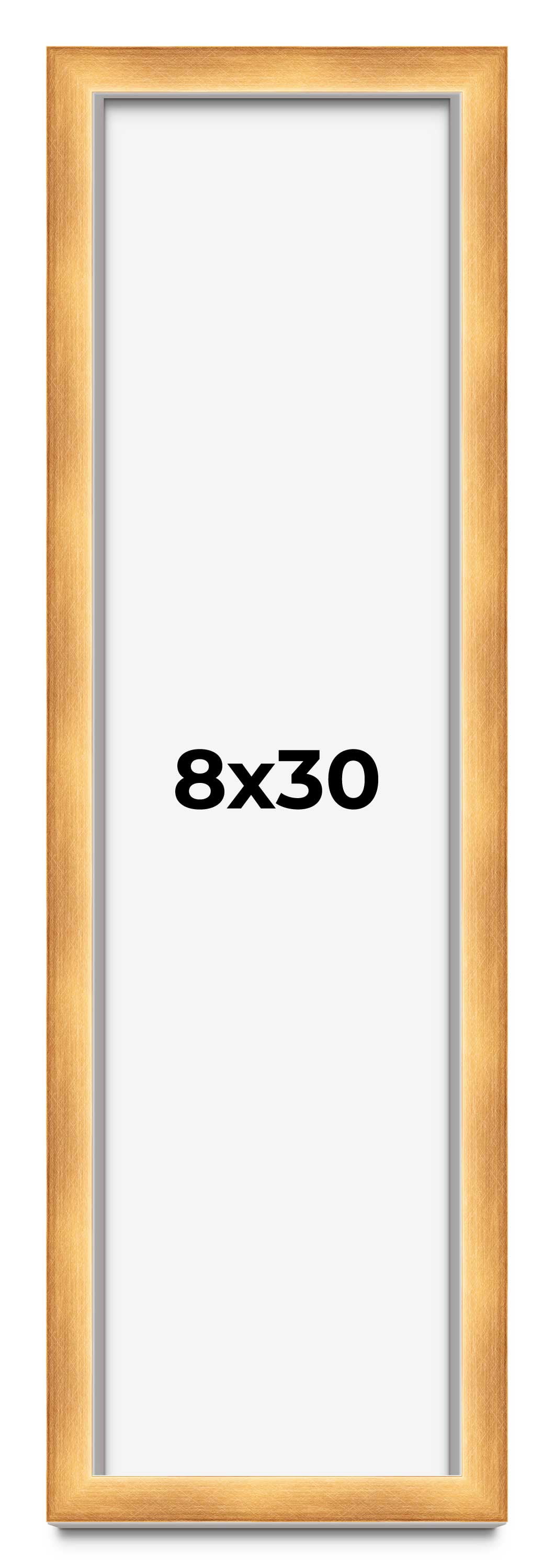 8x30 Shadow Box Bronze Cross-Brushed Display Frame | 1.625 Inches Deep ...