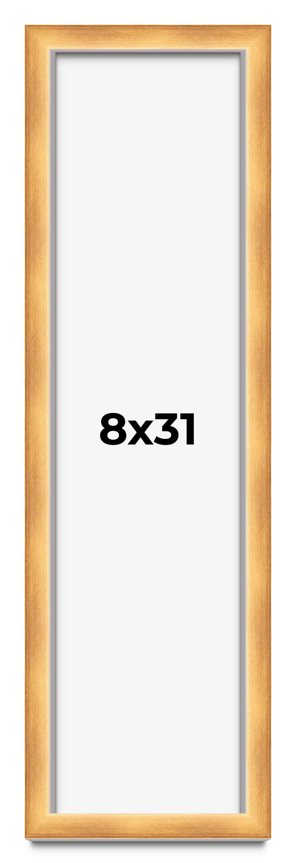 8x31 Shadow Box Bronze Cross-Brushed Display Frame | 1.625 Inches Deep ...