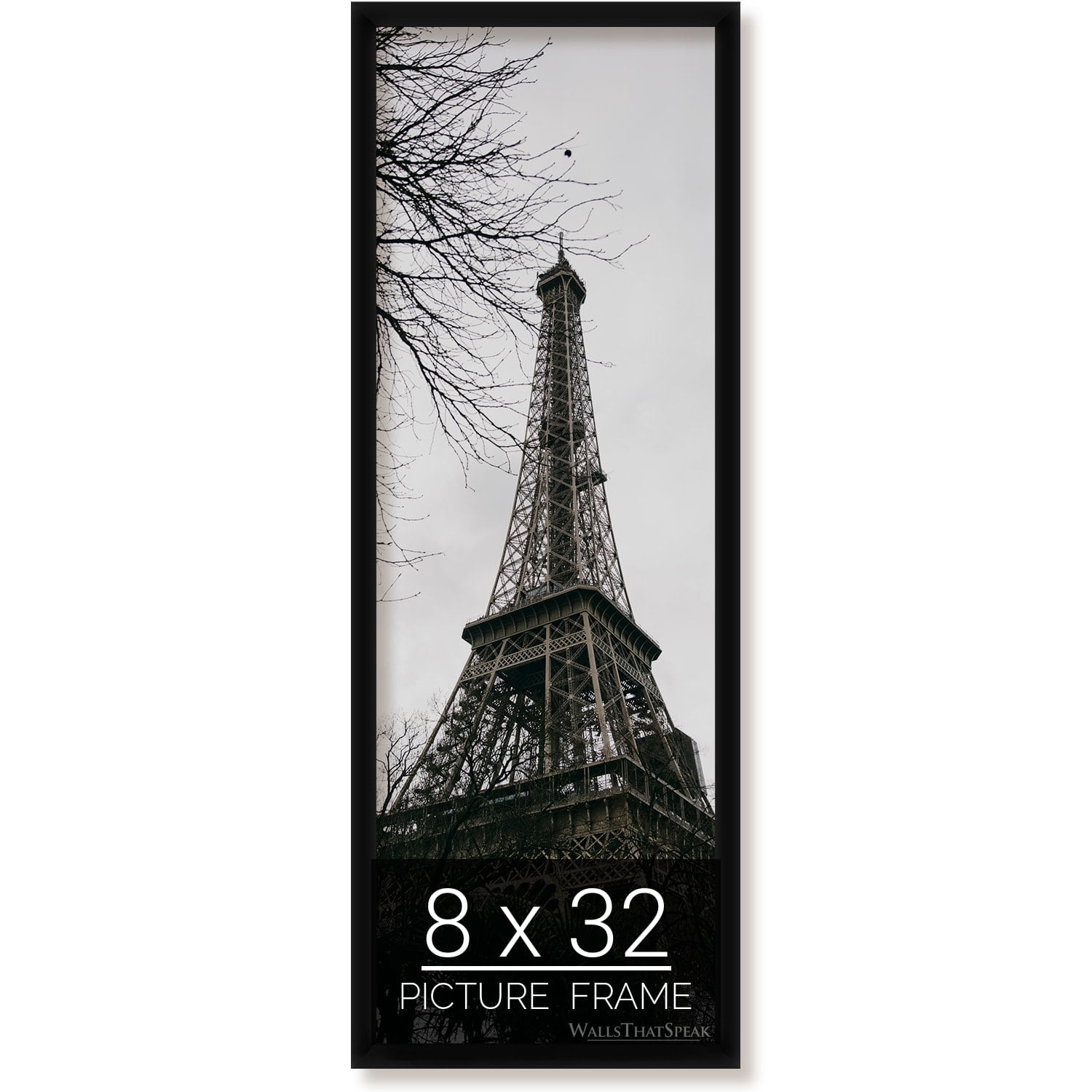 8x32 Black Picture Frame for Puzzles Posters Photos or Artwork ...
