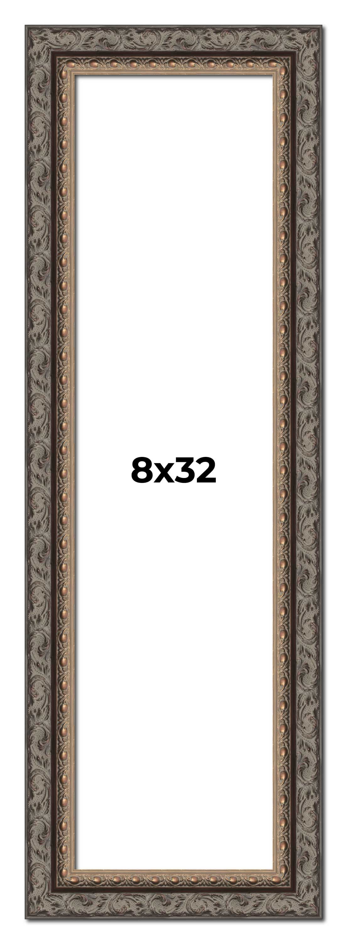8x32 Frame Black Real Wood Picture Frame Width 2 inches | Interior ...
