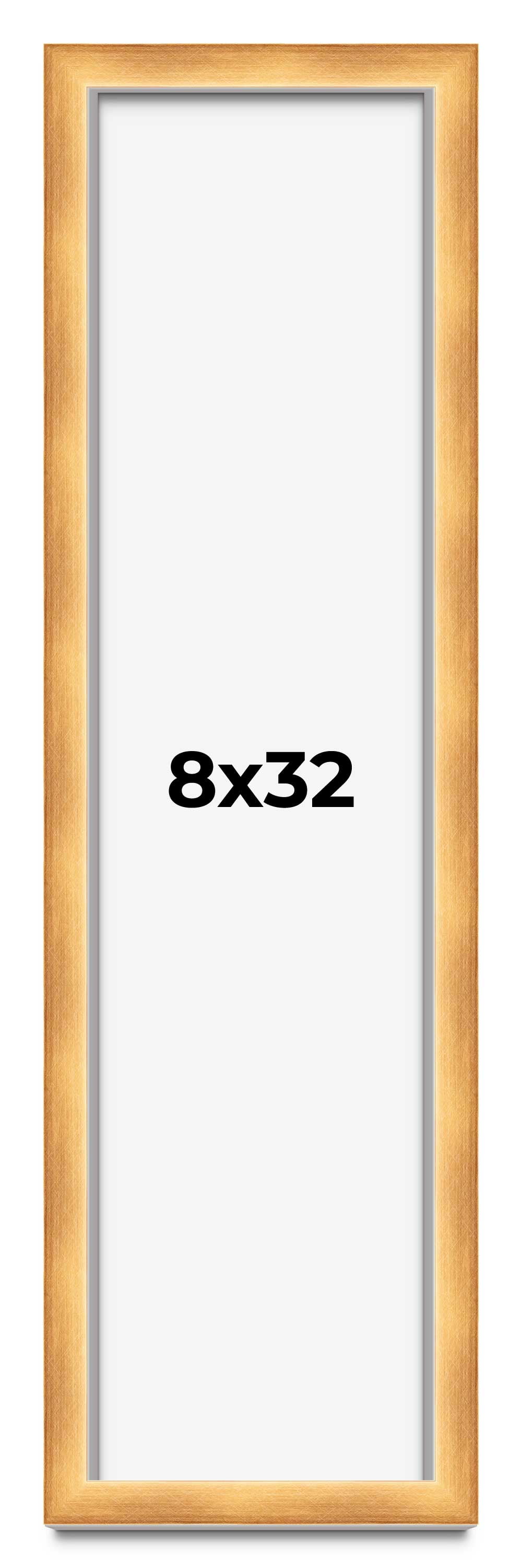 8x32 Shadow Box Bronze Cross-Brushed Display Frame | 1.625 Inches Deep ...