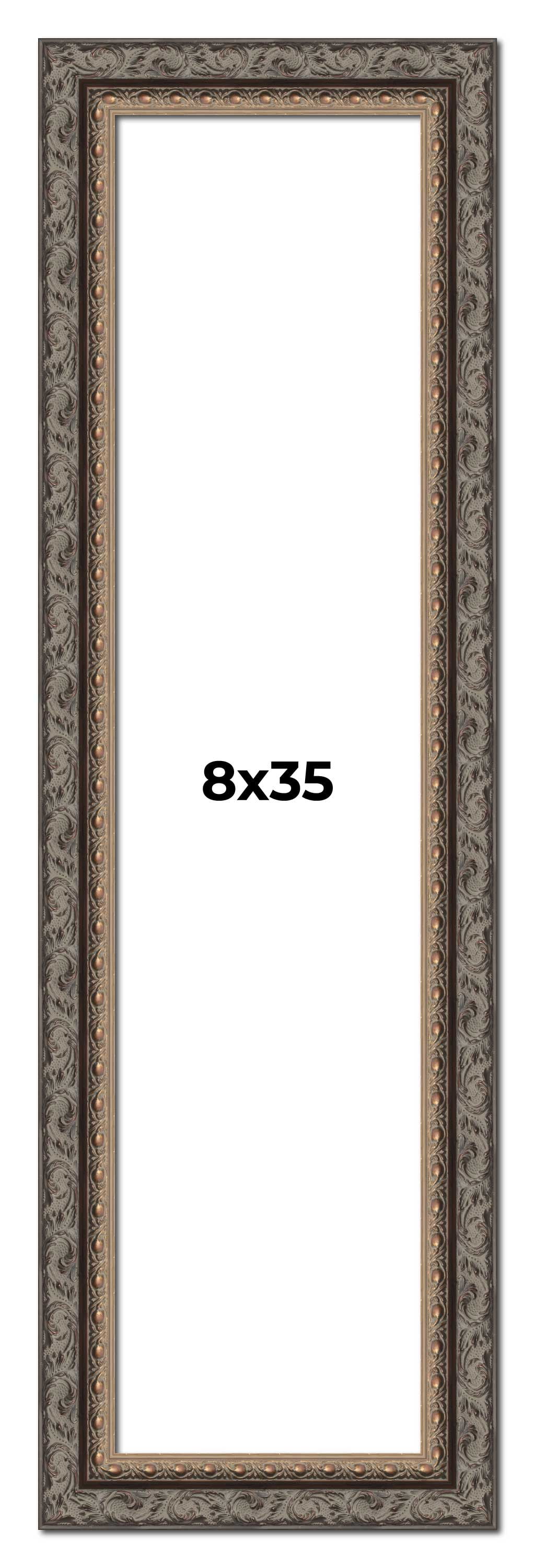 8x35 Frame Black Real Wood Picture Frame Width 2 inches | Interior ...
