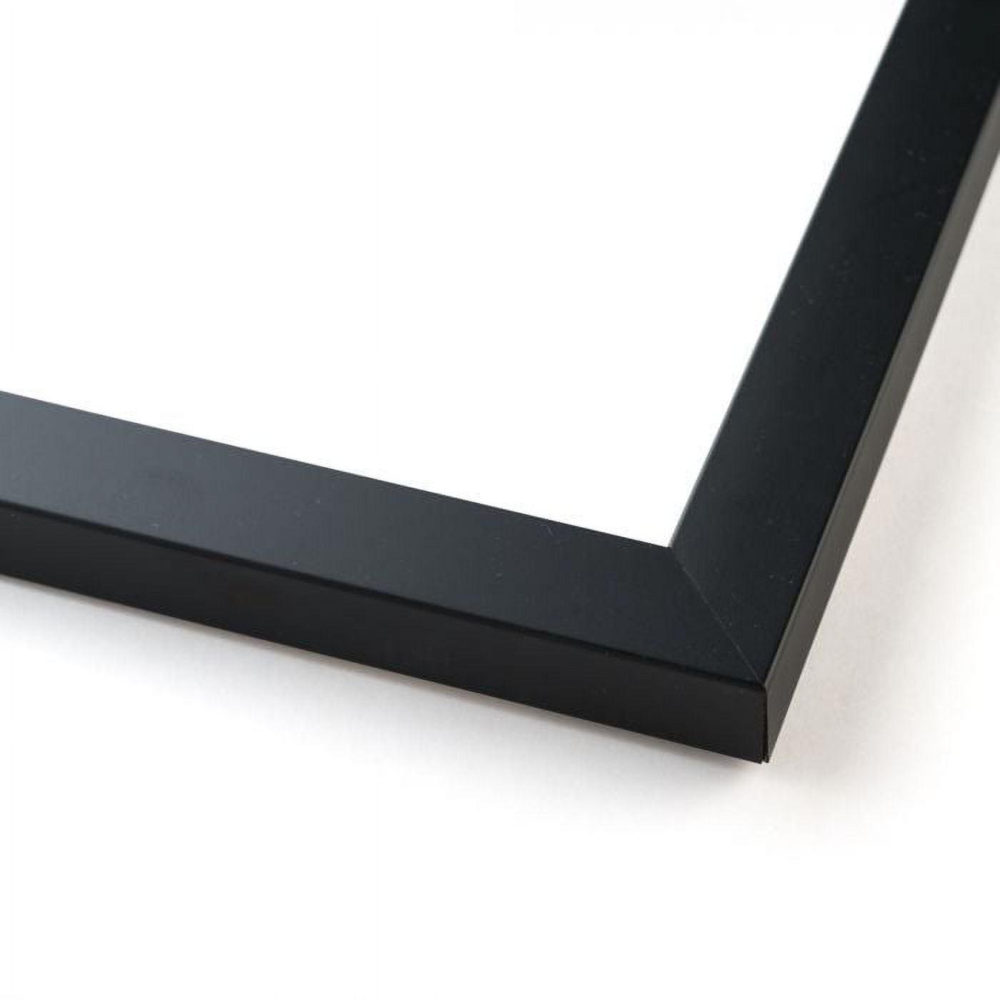 8x36 - 8 x 36 Flat Black Solid Wood Frame with UV Framer's Acrylic ...