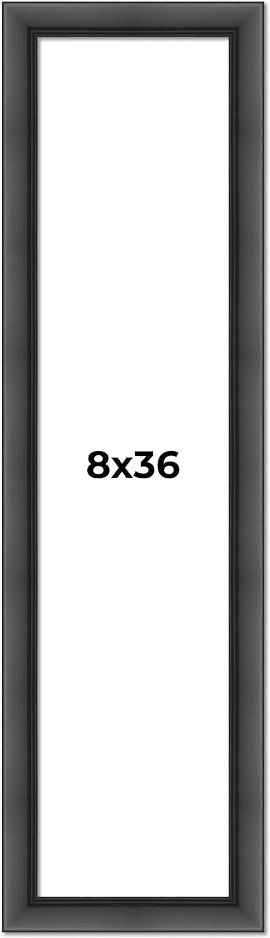 8x36 Frame Black Passaggi Solid Wood Picture Frame Width 1.5 Inches ...