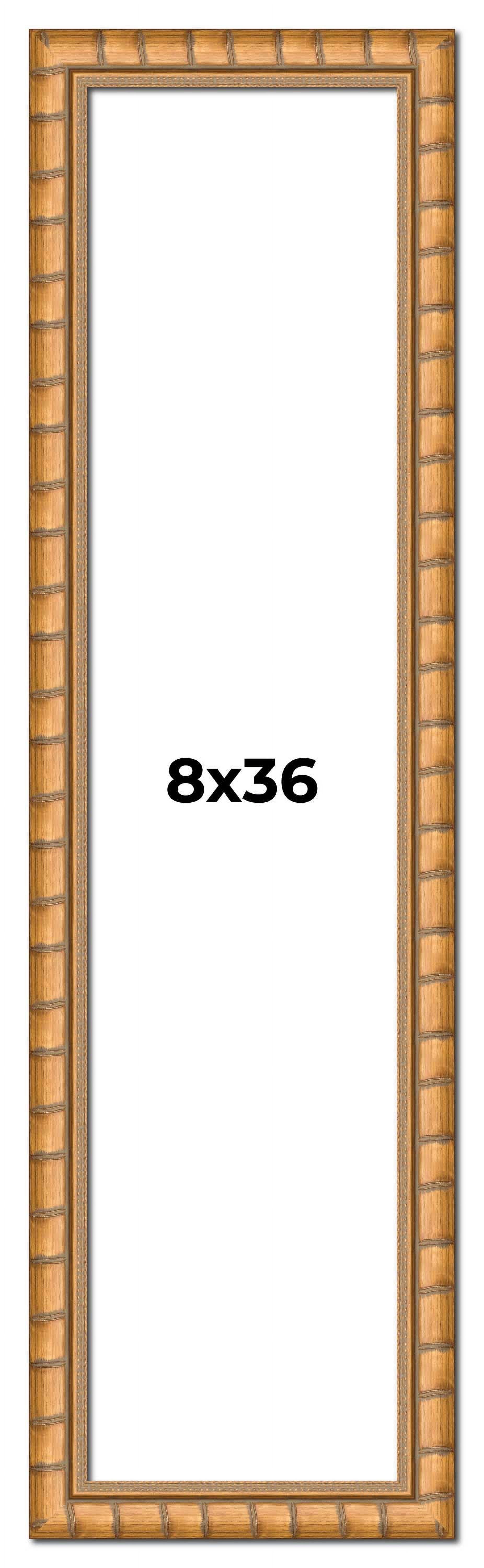 8x36 Frame Gold Real Wood Picture Frame Width 1.5 inches | Interior ...