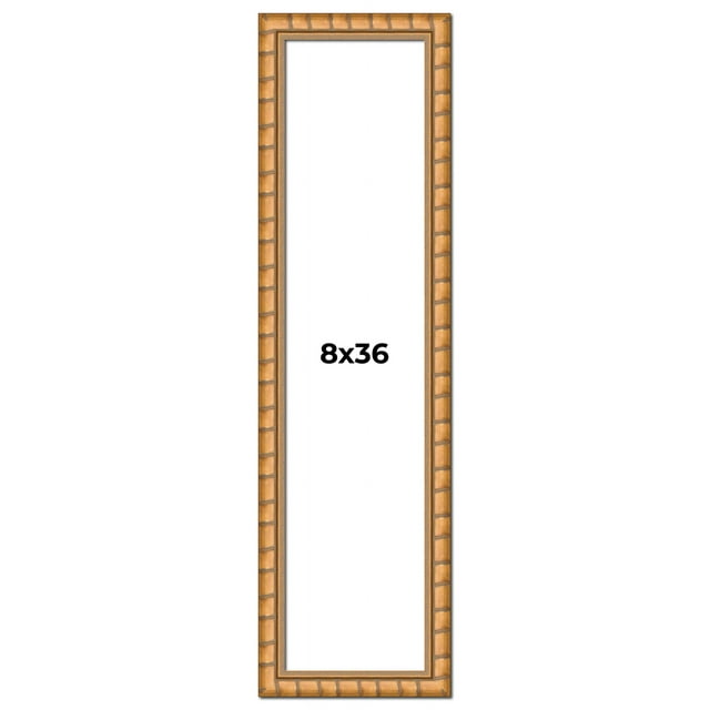 8x36 Frame Gold Real Wood Picture Frame Width 1.5 inches | Interior ...