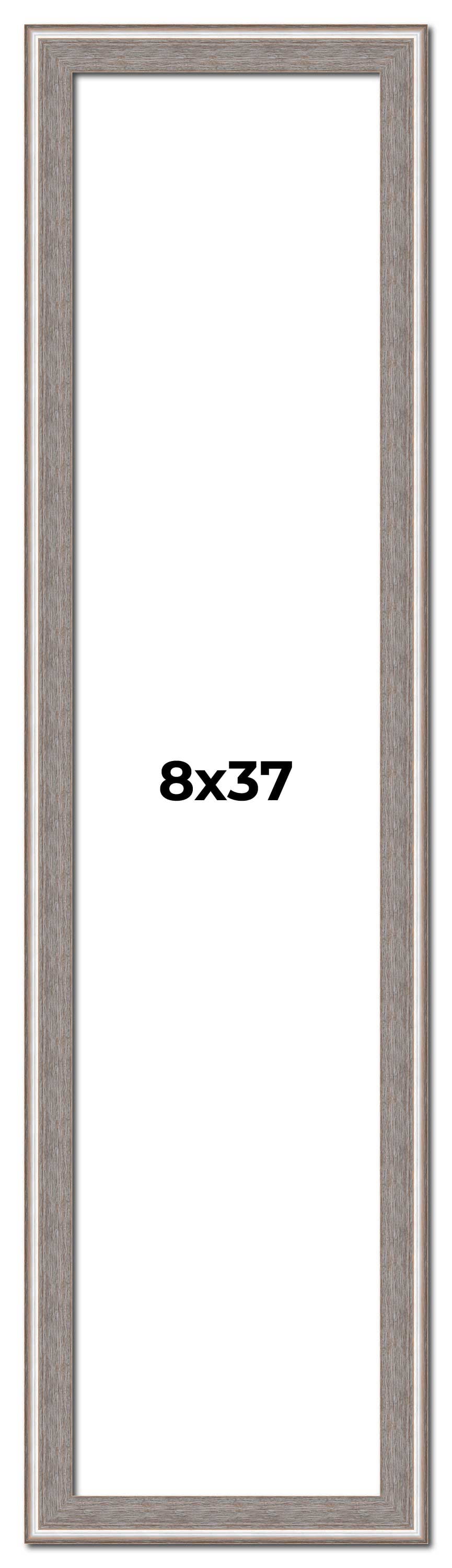 8x37 Frame Grey Real Wood Picture Frame Width 1.25 inches | Interior ...