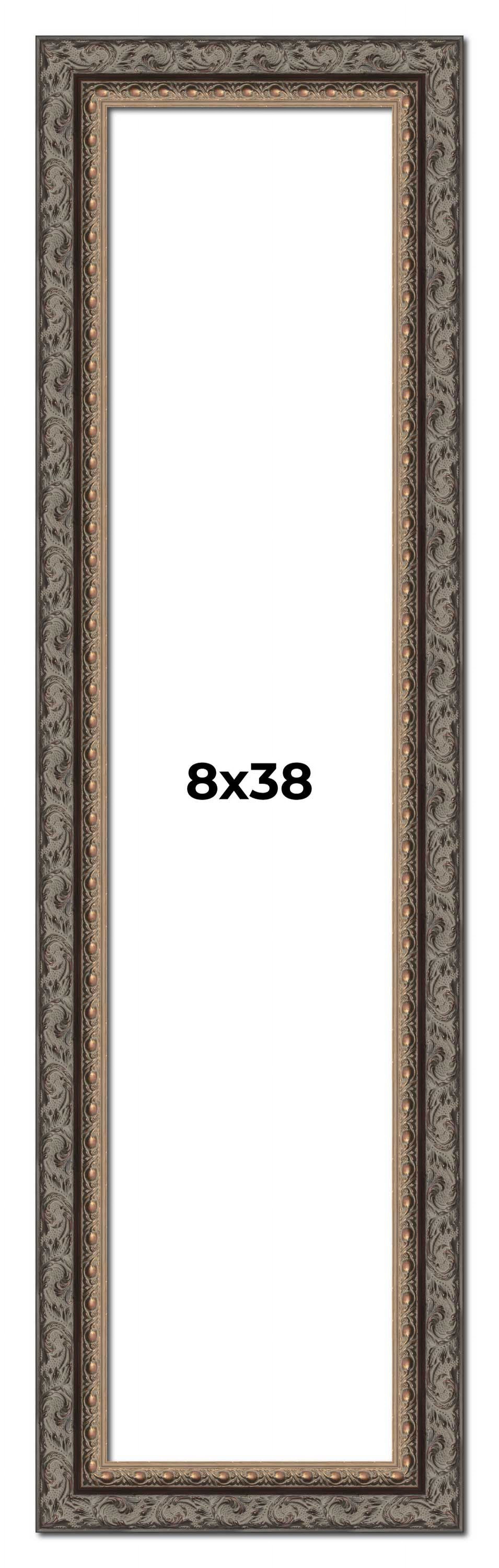 8x38 Frame Black Real Wood Picture Frame Width 2 inches | Interior ...