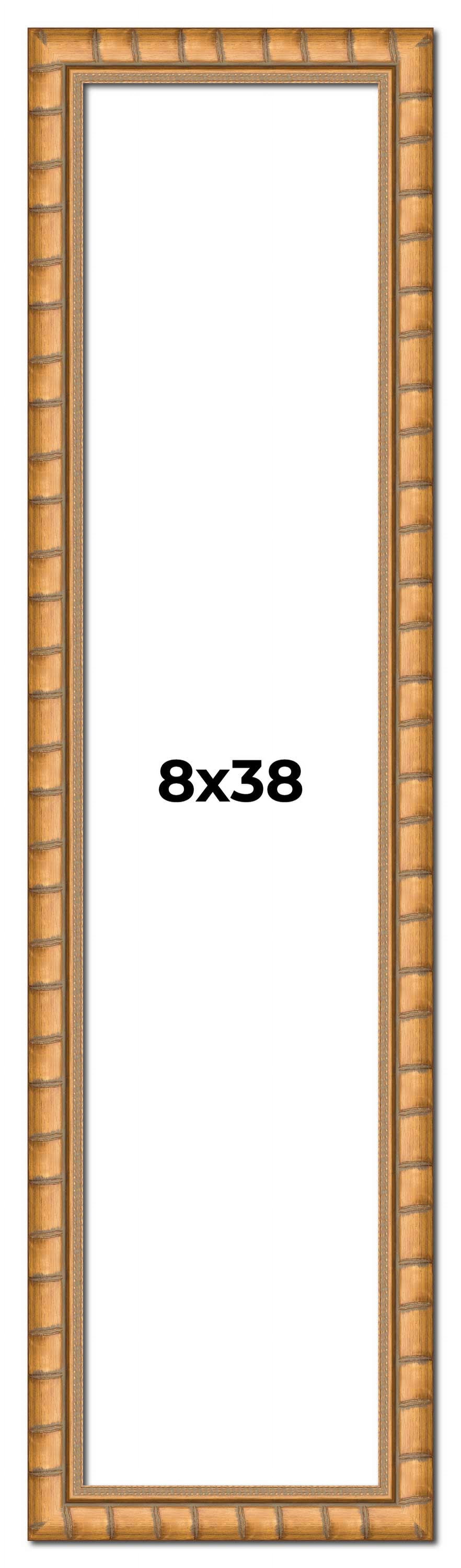 8x38 Frame Gold Real Wood Picture Frame Width 1.5 inches | Interior ...