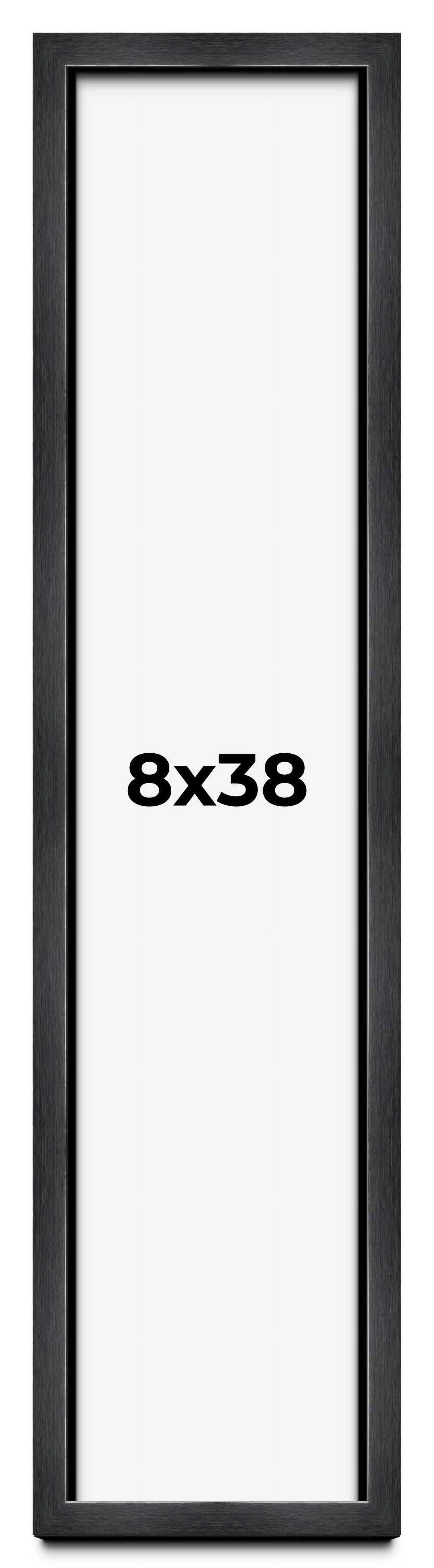 8x38 Shadow Box Frame Grey Charcoal Black | 0.875 Inches Deep | Solid ...