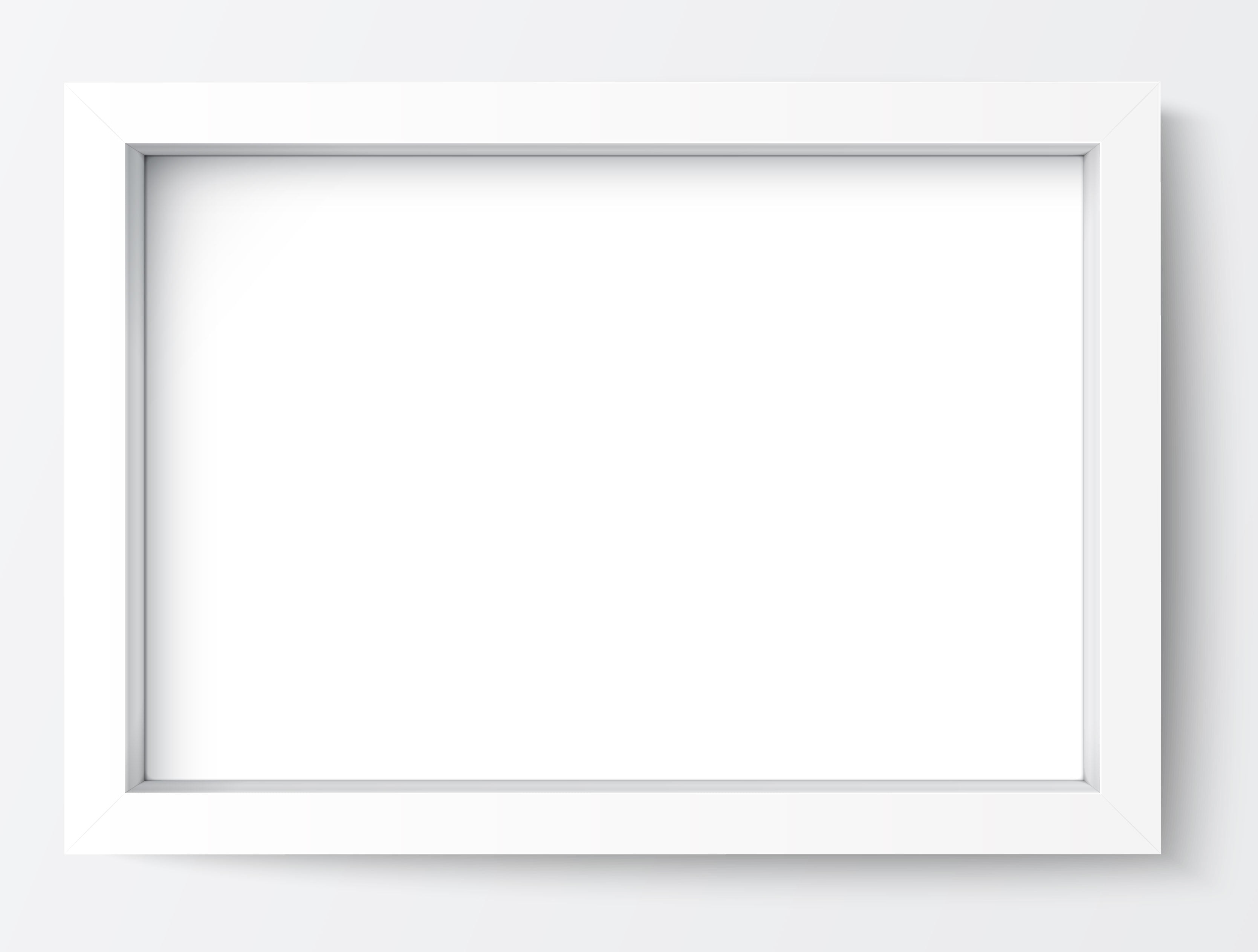 8x4 White Shadowbox Frame - Interior Size 8x4 by 1.5 Inches - Made to ...