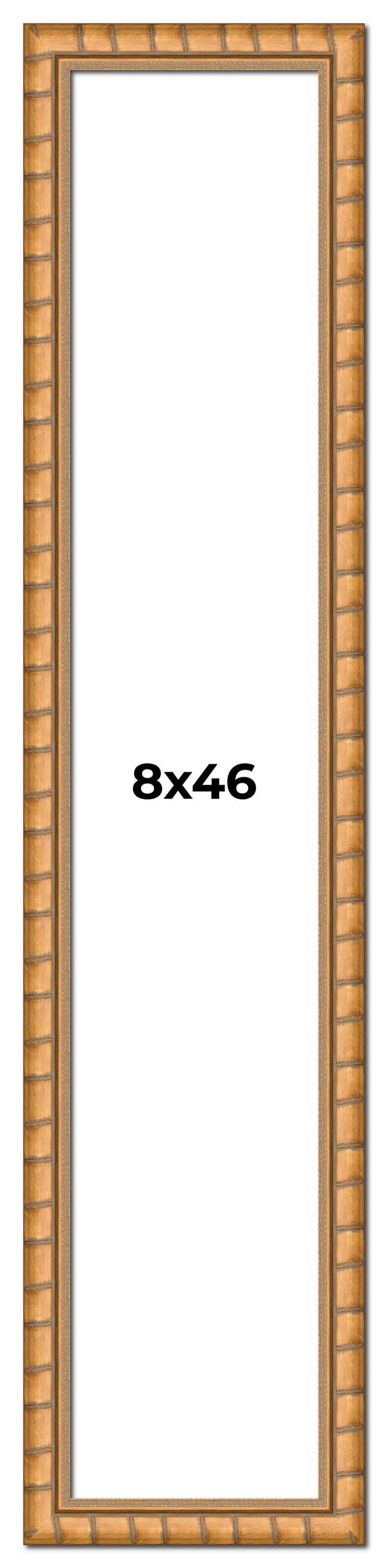 8x46 Frame Gold Real Wood Picture Frame Width 1.5 inches | Interior ...