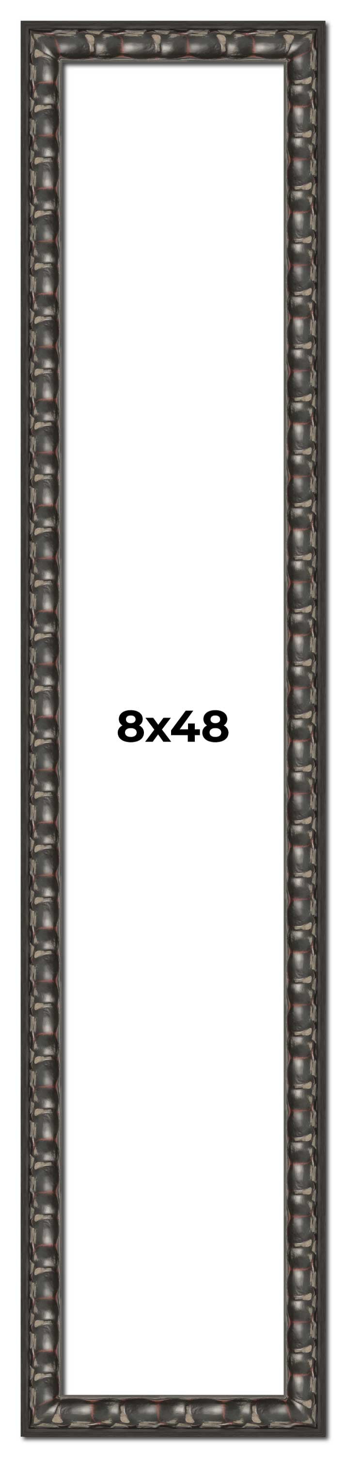 8x48 Frame Black-Brown Medieval Solid Wood Picture Frame | 1.5 Inch ...