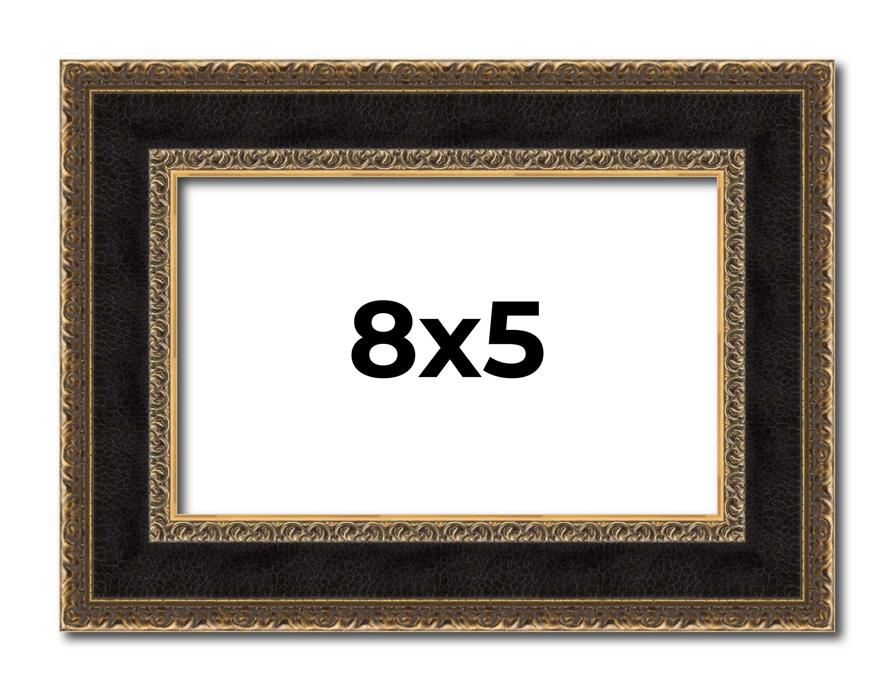 8x5 Frame Gold Antique Vintage Sold Wood Picture Frame | 1.75 Inch ...