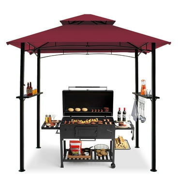 Blackstone 10'x10' Outdoor Bar, Griddle/Grill Pavilion Gazebo with ...
