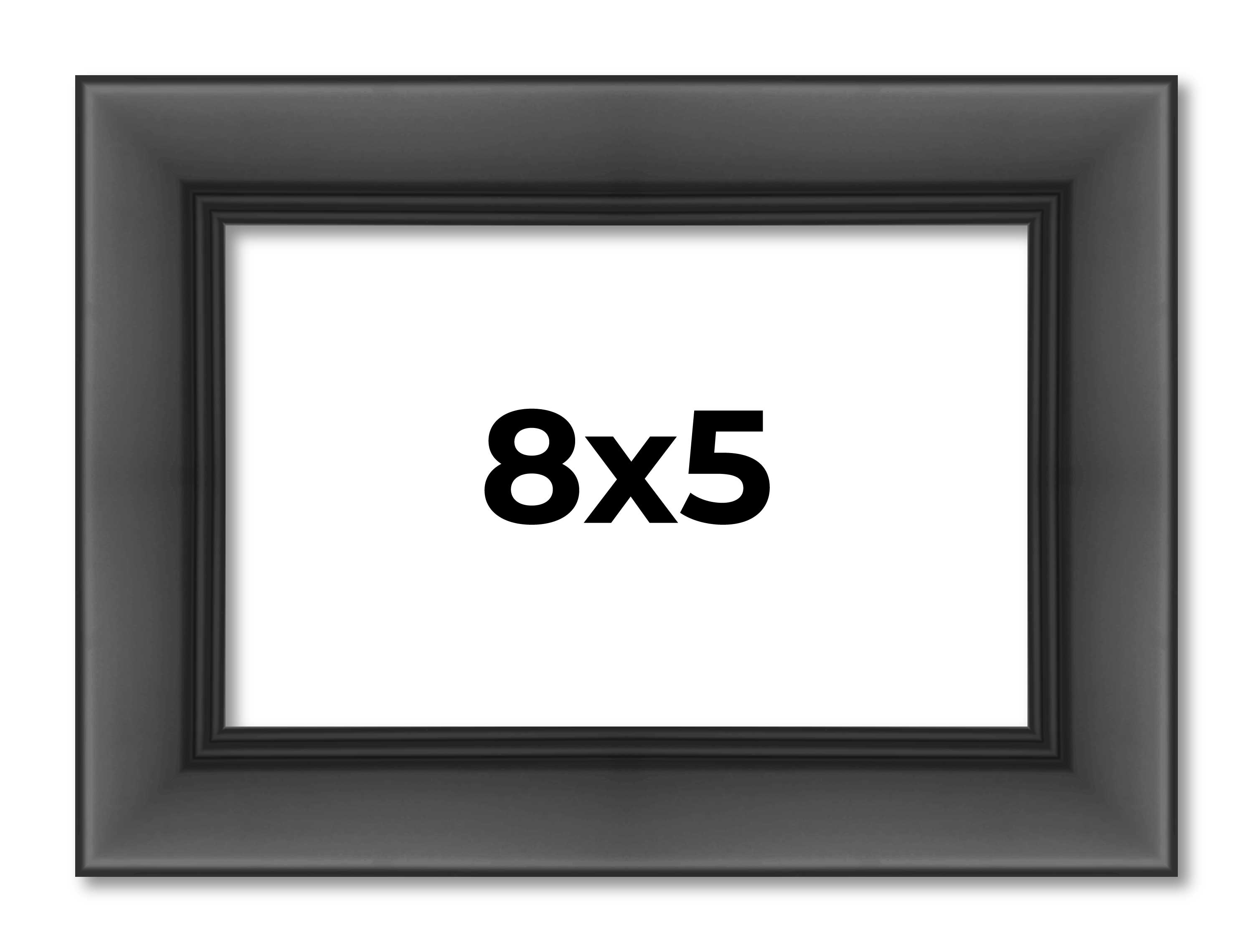 8x5 IN Frame Black Passaggi Solid Wood Picture Frame Width 1.5 Inches ...