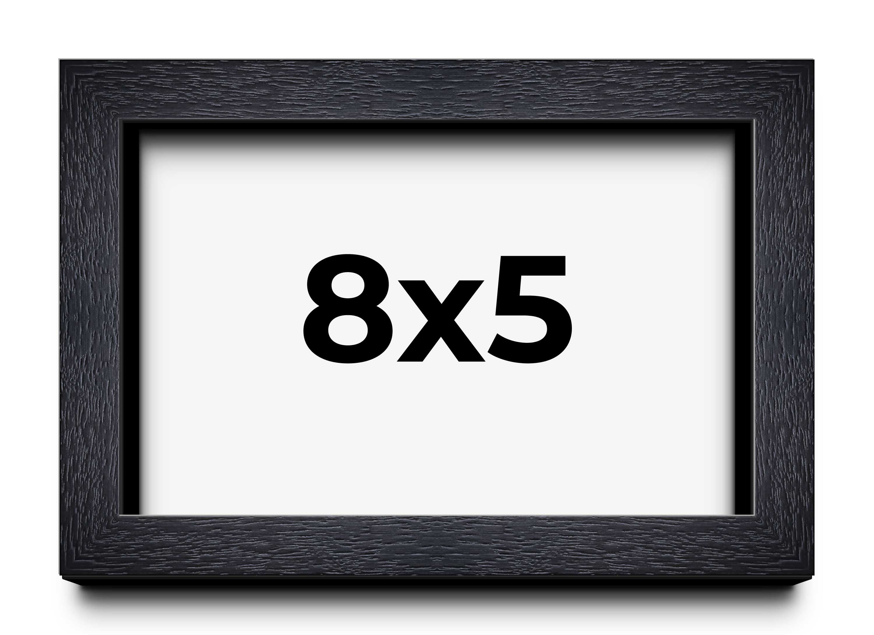 8x5 IN Shadow Box Frame Black | 1 Inches Deep Real Wood Farmhouse ...