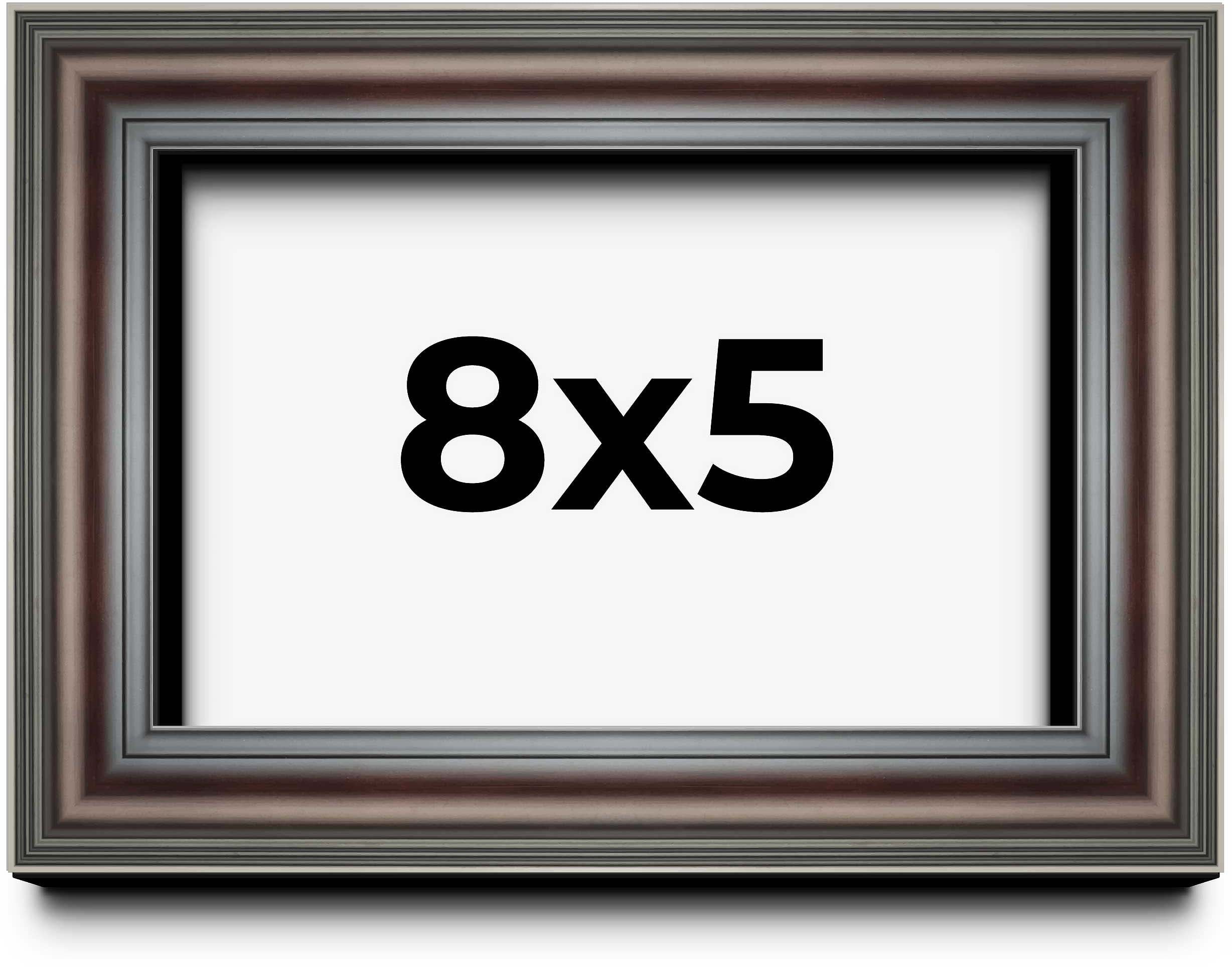 8x5 IN Shadow Box Frame Brown Cherry | 2.625 Inches Deep Pine Wood ...