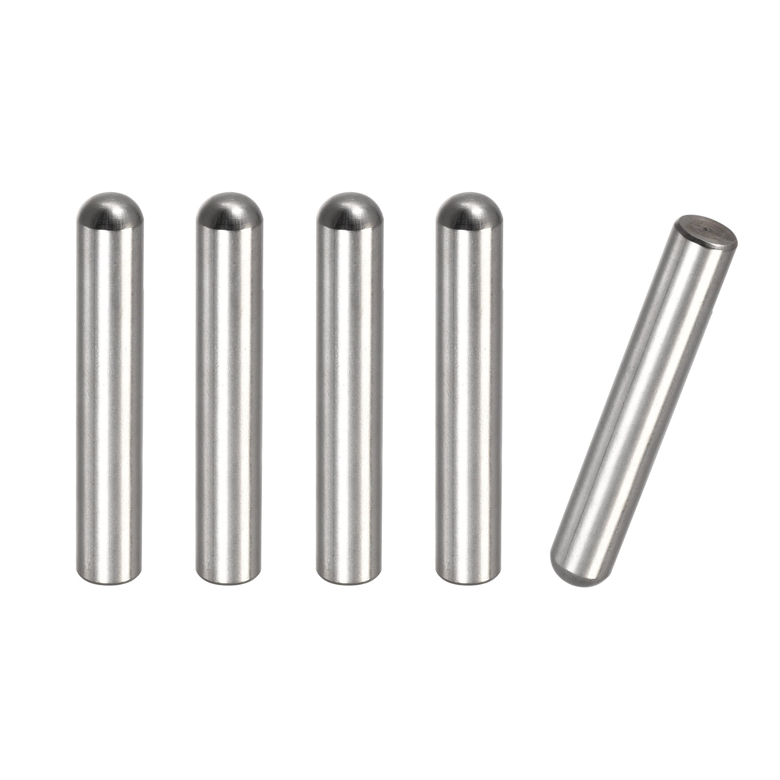 8x50mm Dowel Pins, 5 Pack Round Head Flat Chamfered End Dowel Pin ...
