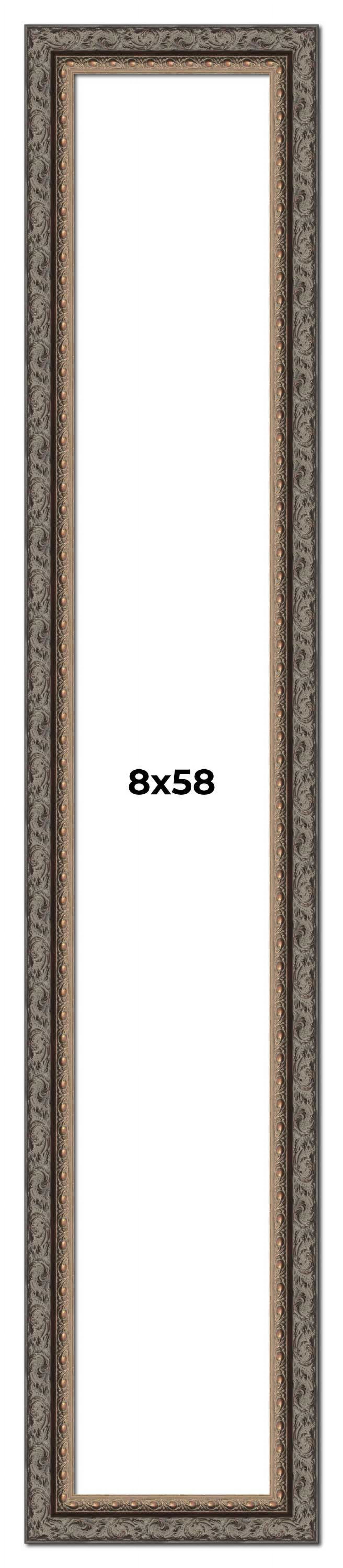 8x58 Frame Black Real Wood Picture Frame Width 2 inches | Interior ...
