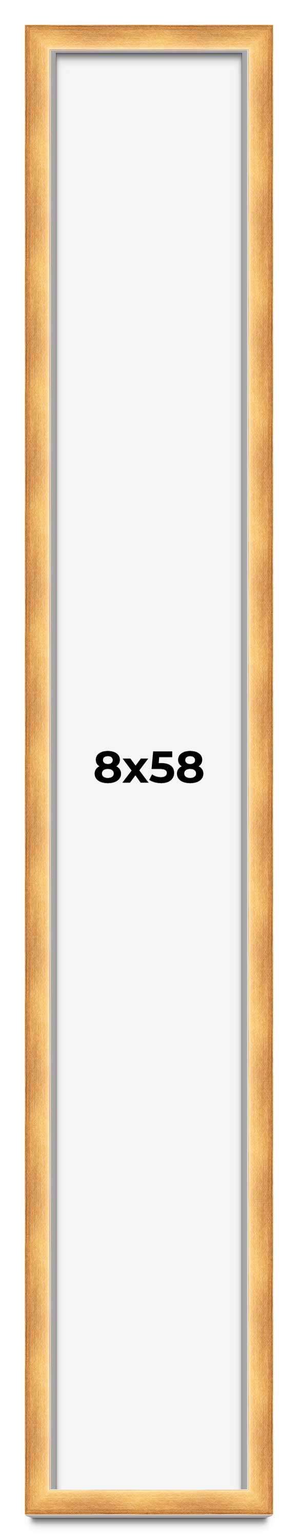 8x58 Shadow Box Bronze Cross-Brushed Display Frame | 1.625 Inches Deep ...