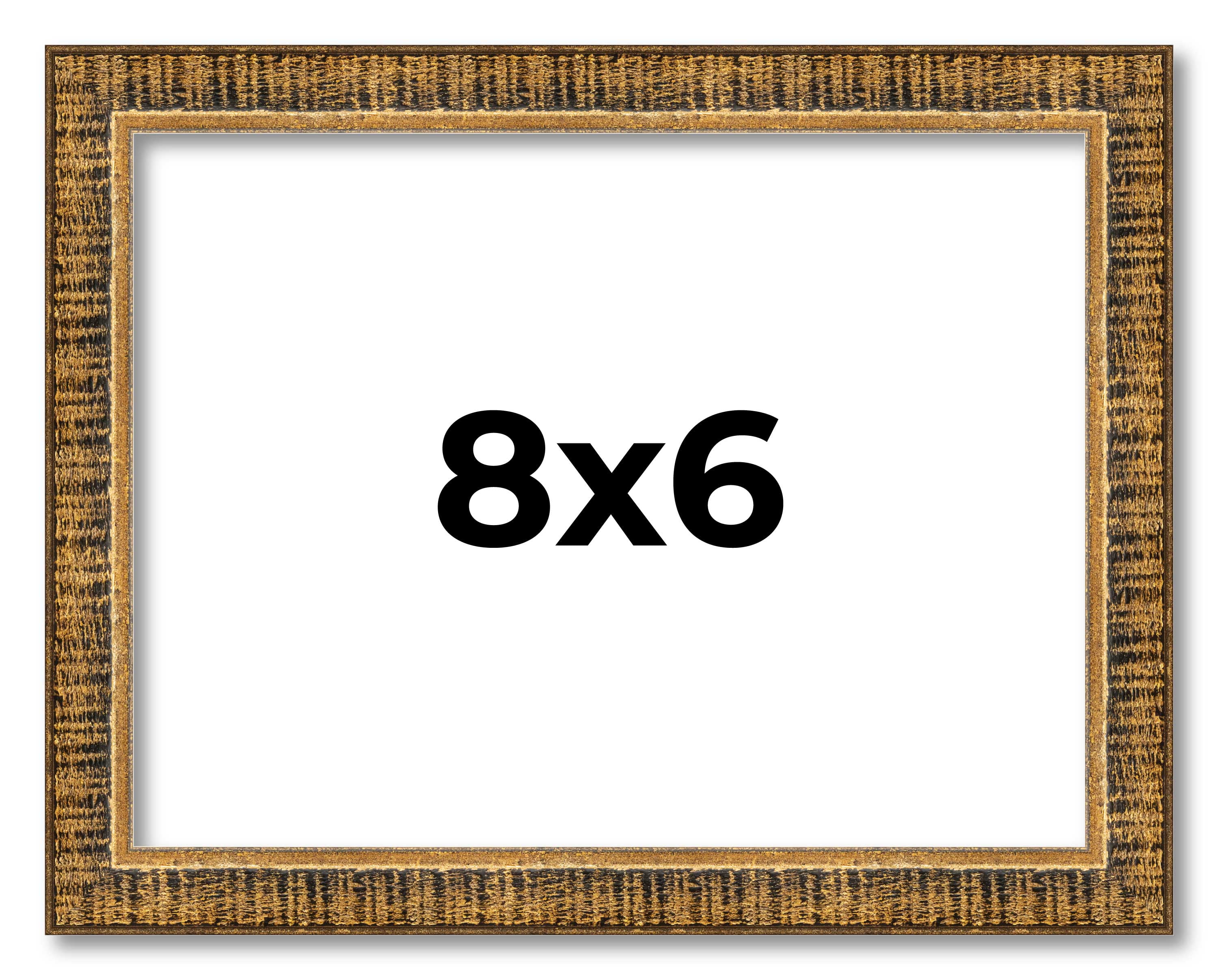 8x6 Frame Gold Picture Frame - Complete Modern Photo Frame Includes UV ...