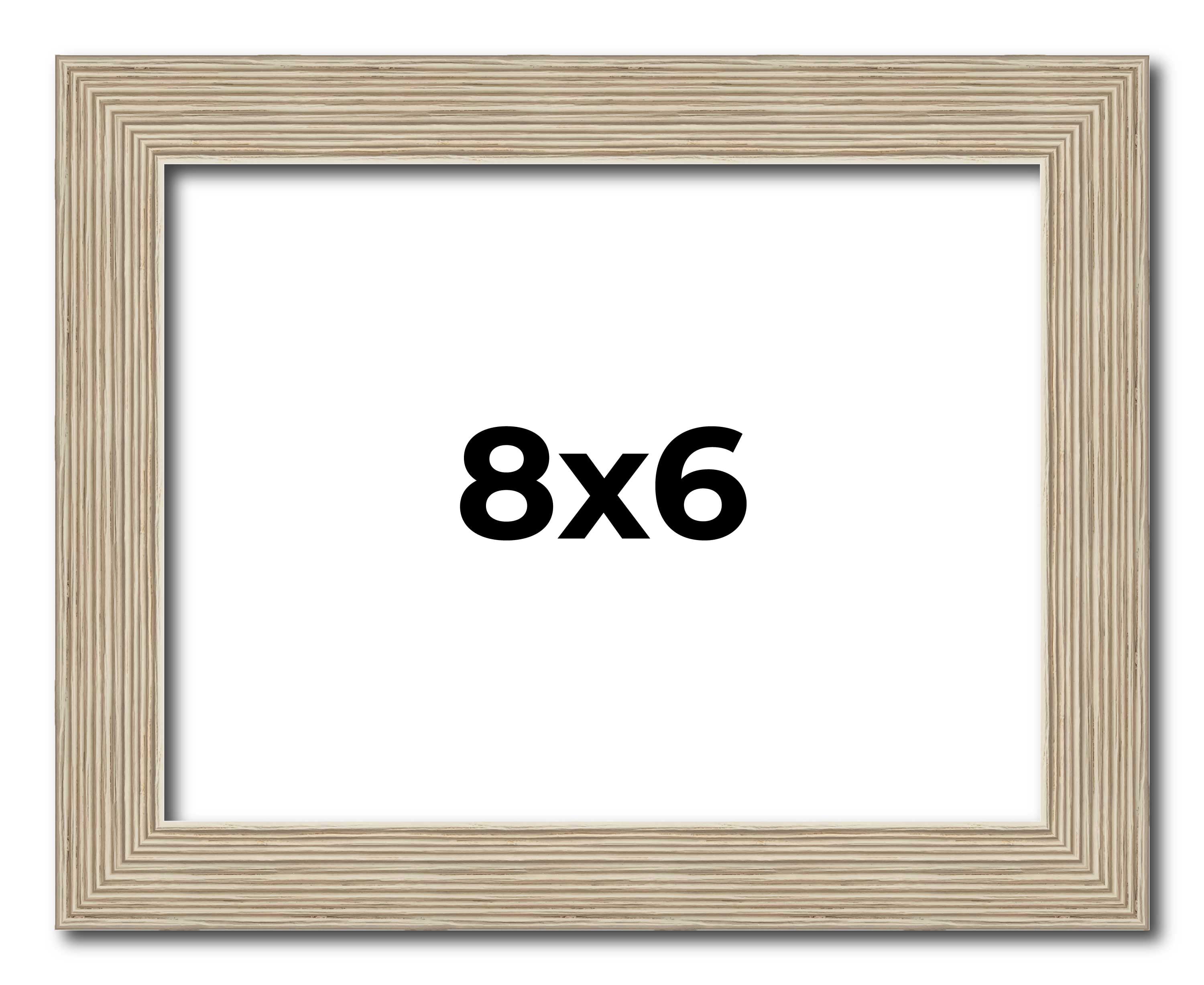 8x6 Frame Grey Solid Wood Picture Frame Width 1 Inches | Interior Frame ...