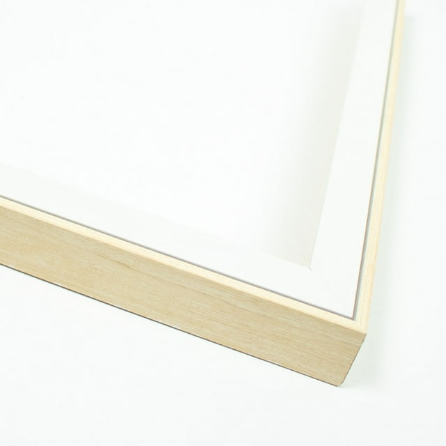 8x6 Frame White and Wood Tones Solid Wood Shadow Box Width 0.875 Inches ...