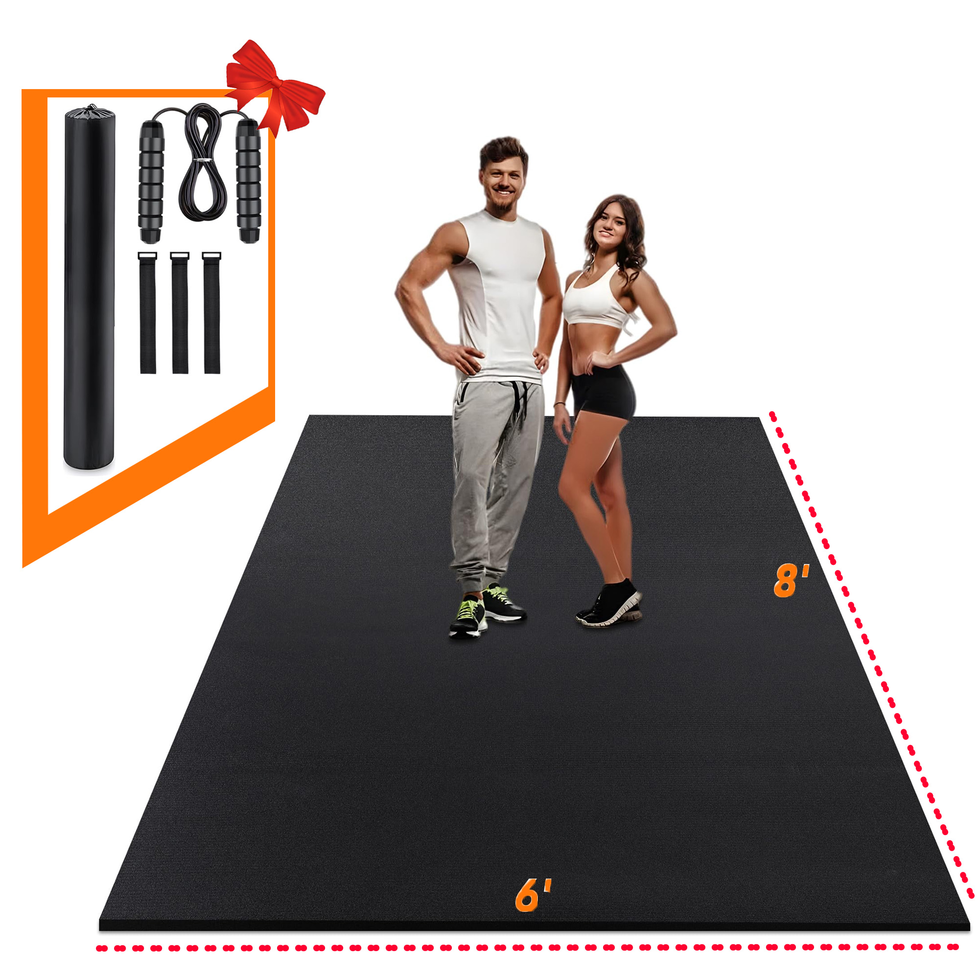Sunny Health & Fitness Thick Tri-Fold Exercise Yoga Mat for at Home ...