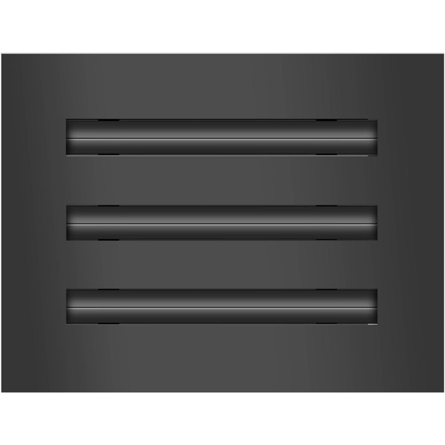 8x6 Modern AC Vent Cover - Decorative Black Aluminum Air Vent ...