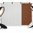 8x6ft Photo Backdrop, Boho Brown Leather Texture Soft Polyester ...