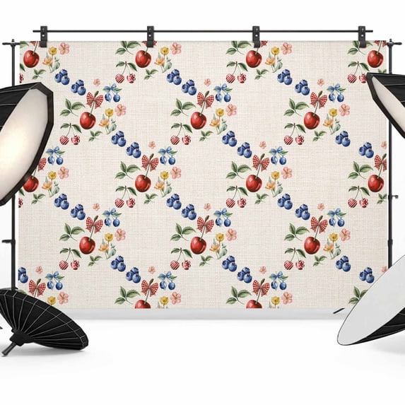 8x6ft Photo Backdrop, Spring Botanical Soft Polyester Backdrop Curtains ...