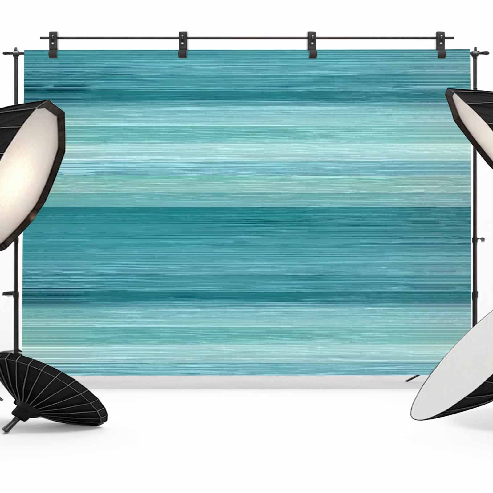 8x6ft Photo Backdrop, Teal Turquoise Aqua Ombre Soft Polyester Backdrop ...