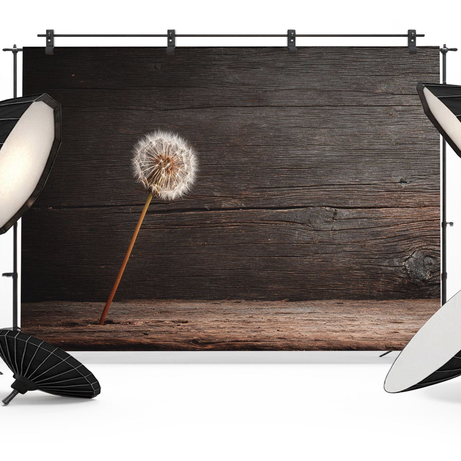 8x6ft Photo Backdrop, Vintage Dandelions Soft Polyester Backdrop ...