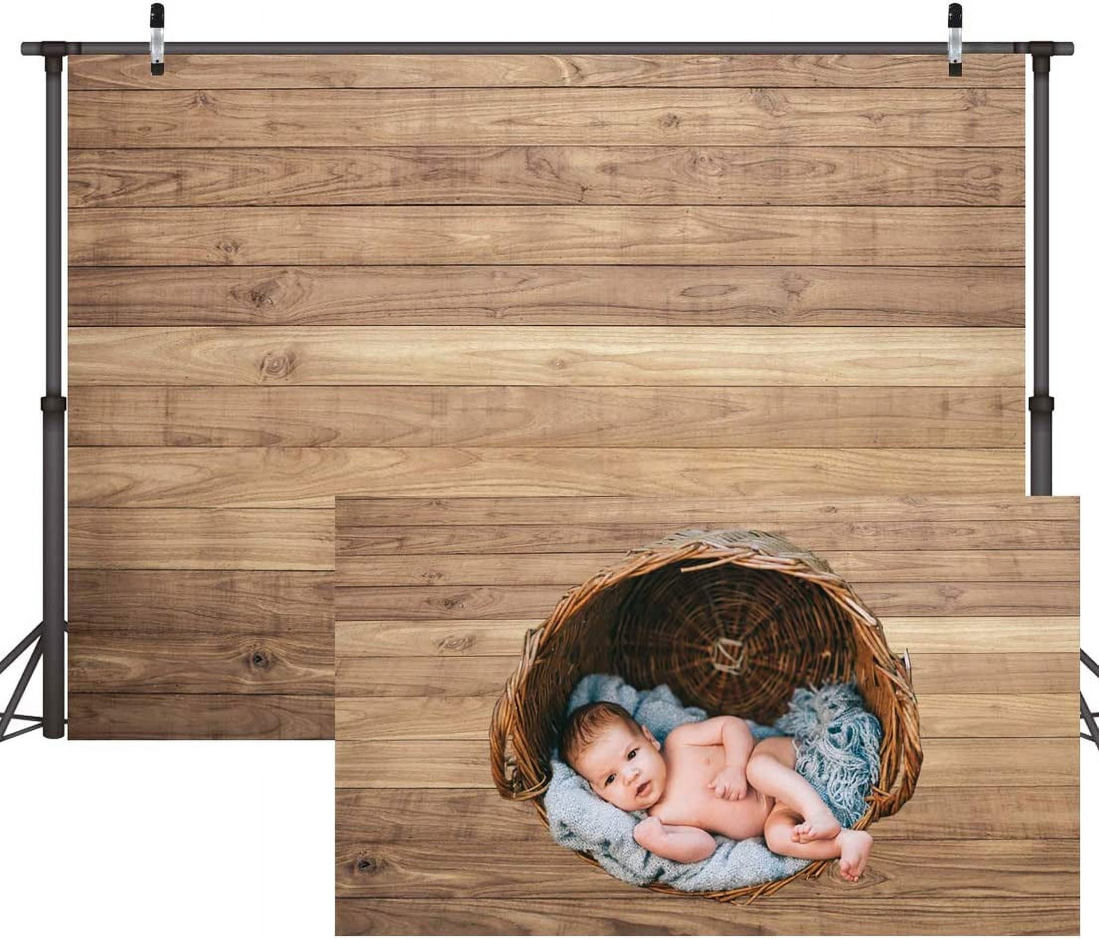 8x6ft Wood Backdrop Rustic Natural Wood Floor Background Baby Shower ...