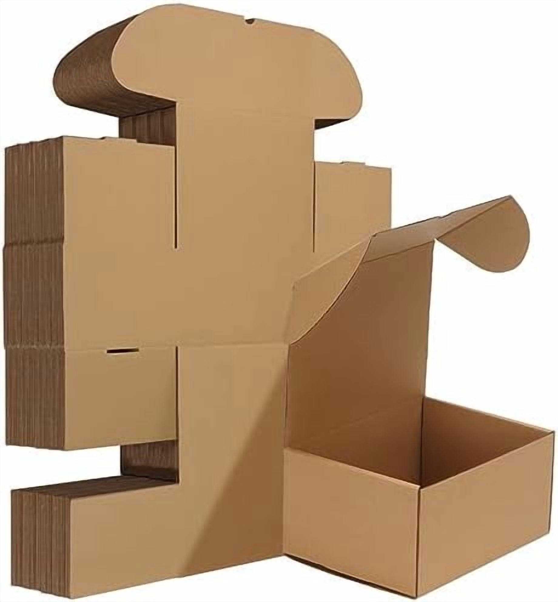 8x6x4 inches Shipping Boxes Set of 25, Brown Corrugated Cardboard Box ...