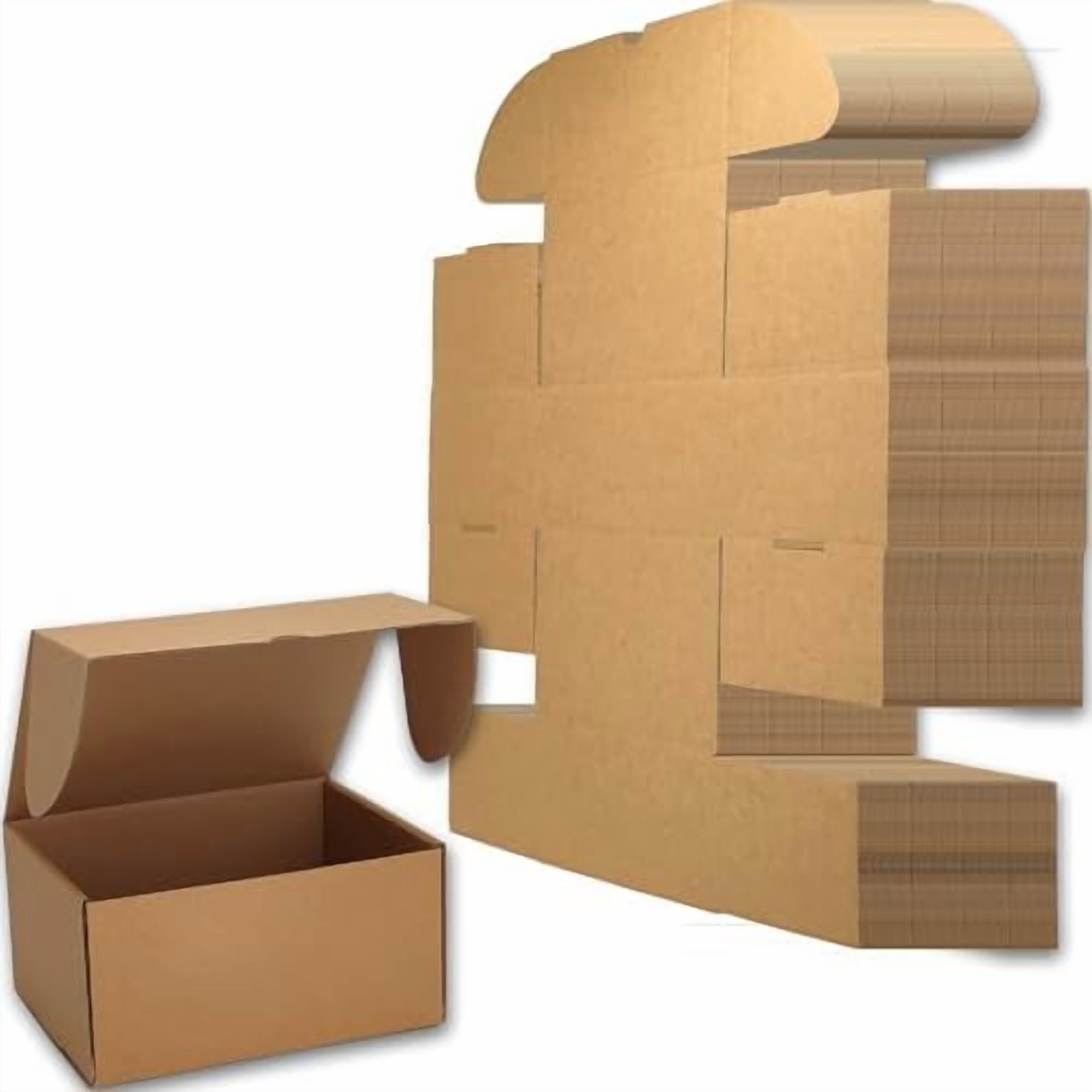 8x6x4 inches Small Shipping Boxes Set of 25 - Brown Mailer Corrugated ...
