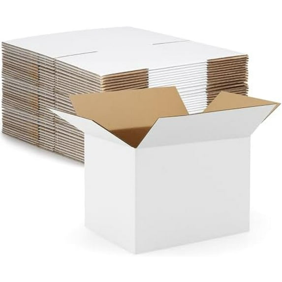8x6x6-Small-Shipping-Boxes-30-Pack-White-Corrugated-Box-Mailers ...