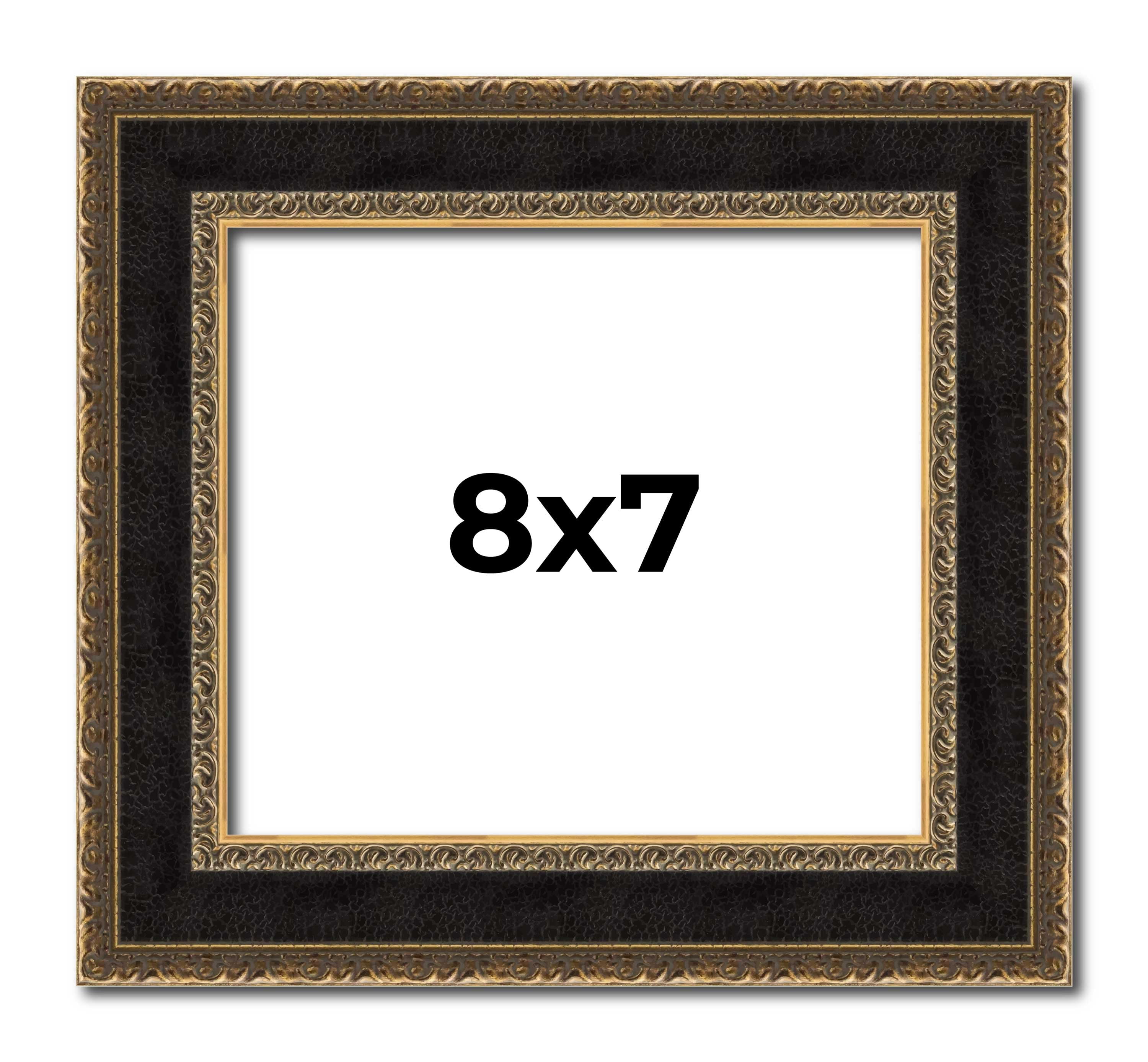 8x7 Frame Gold Antique Vintage Sold Wood Picture Frame | 1.75 Inch ...